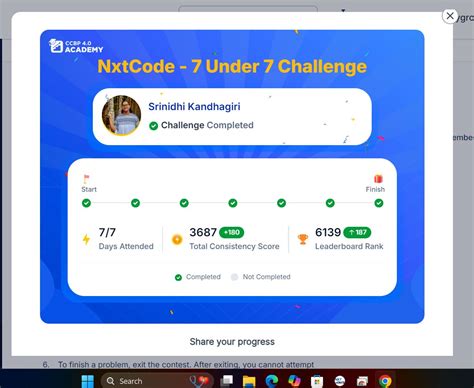 srinidhi kandhagiri on linkedin nxtcode7under7challenge nxtwave