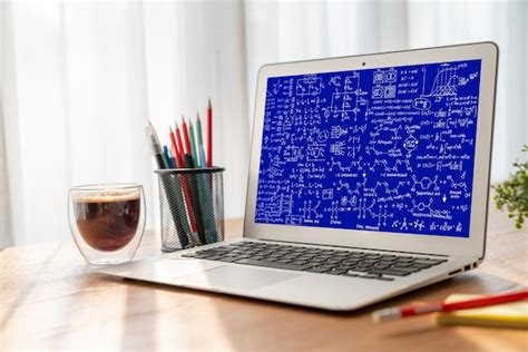 Premium Photo Mathematic Equations And Modish Formula On Computer Screen