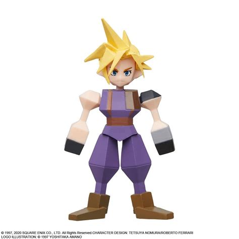 “final Fantasy Vii” Goes Retro With Special Square Enix Polygon Figures “final Fantasy Vii” Goes Retro With Special Square Enix Polygon Figures