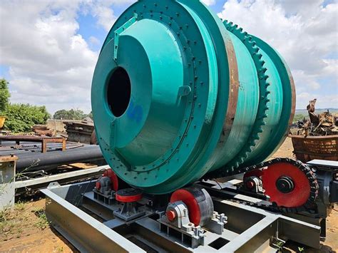 Used Malvern Engineering Wemco Drum With Base And Gearbox Scrubber