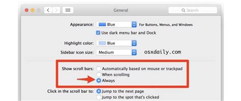 How To Keep The Scroll Bars From Disappearing On Mac