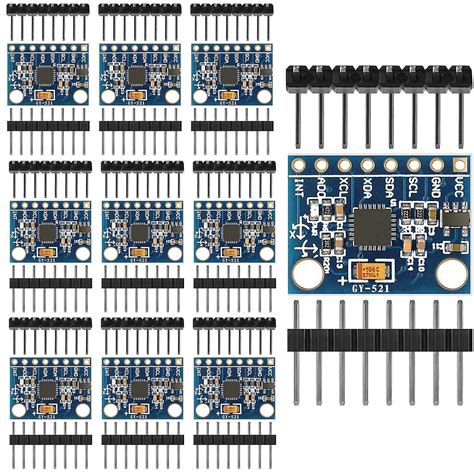 10 Pieces 521 Mpu 6050 Mpu6050 Module 3 Axis Accelerometer 6 Dof