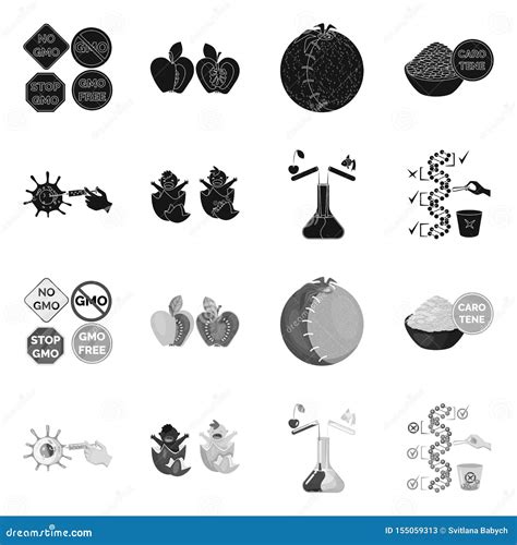 Vector Illustration Of Test And Synthetic Symbol Collection Of Test And Laboratory Stock Symbol
