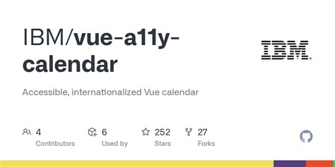 Github Ibmvue A11y Calendar Accessible Internationalized Vue Calendar