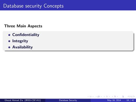 Database Security Ppt