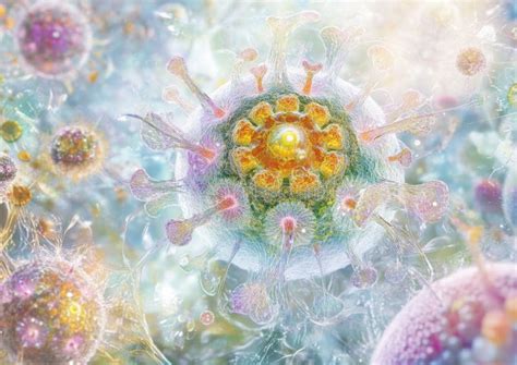 Scientific Micrograph Showcasing Monkeypox Virus Particles With A Bokeh