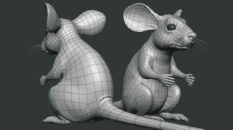 Mouse Topology Uv Map Flippednormals