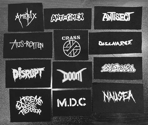 Punk Patches Crust Punk Patches Cloth Punk Band Patches Crust Punk Anarcho Punk Patches