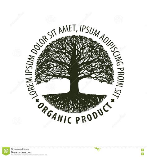 Logo Tree Organic Natural Product Nature Or Ecology Symbol Environmentally Friendly Icon
