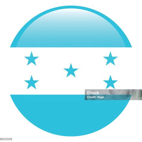 온두라스 국기입니다 3d 플래그 플래그 아이콘입니다 표준 색상 원 아이콘 플래그입니다 컴퓨터 일러스트레이션 디지털 일러스트레이션 벡터 일러스트 레이 션입니다 0명에 대한