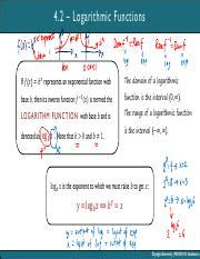 Understanding Logarithmic Functions: Rules, Graphs & Equations | Course Hero