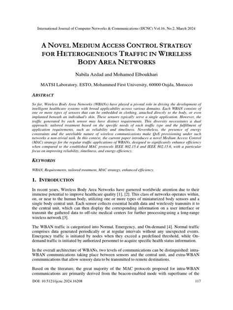 A Novel Medium Access Control Strategy For Heterogeneous Traffic In Wireless Body Area Networks