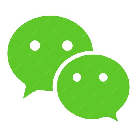 Premium Vector Wechat Icon Illustration Wechat App Logo Social Media Icon