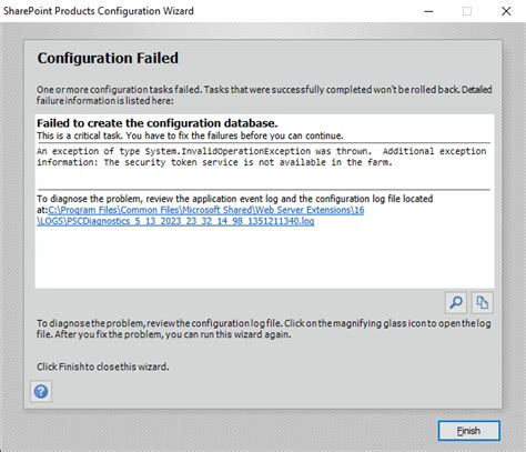 Failed To Create The Configuration Database Sharepoint 2019 Products