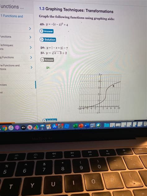 solved functions 1 3 graphing techniques
