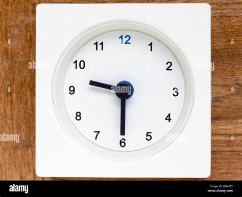 The Series Of The Sequence Of Time On The Simple White Analog Clock