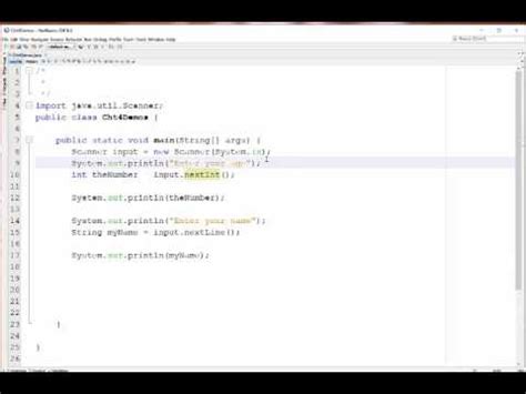 Avoiding Issues With NextInt Followed By NextLine YouTube