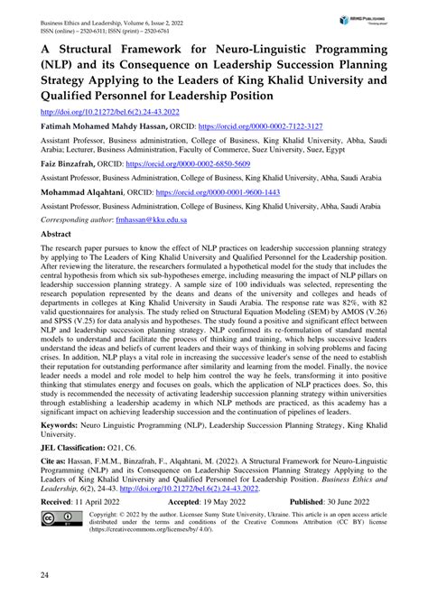 Pdf A Structural Framework For Neuro Linguistic Programming Nlp And Its Consequence On