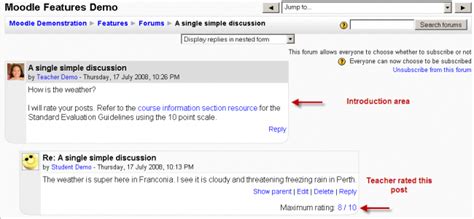 Using Forum Moodledocs