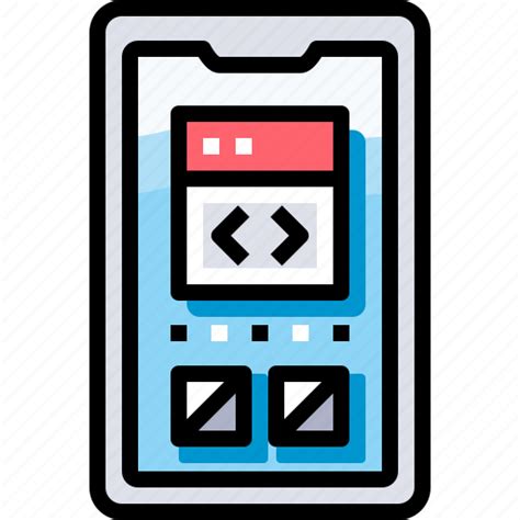 App Browser Coding Develop Development Programming Smartphone Icon Download On Iconfinder