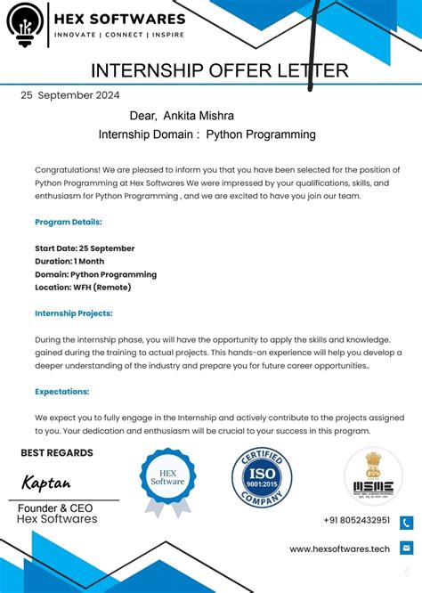 Hex Hexsoftwares Hexsoftwaresinternship Python Internship