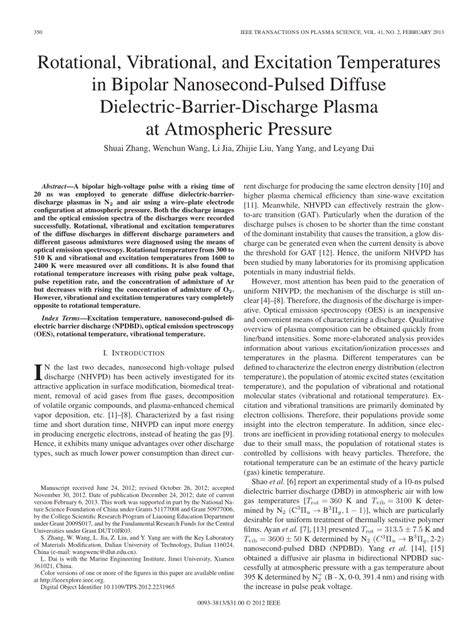 Pdf Rotational Vibrational And Excitation Temperatures In Bipolar