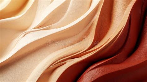 Abstract Background With Waves Of Warm Colors Flowing And Merging Into