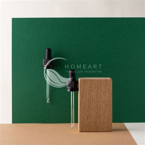 Пипетка стеклянная, под флакон 50 мл, с контролем вскрытия Черная | HomeArt