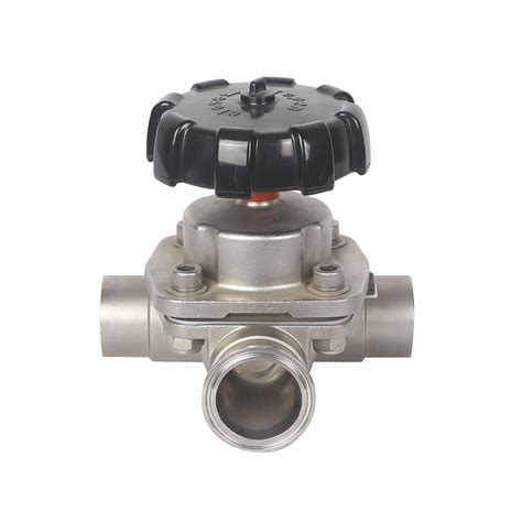 Hongtaivalve T Shape 3 Way Diaphragm Valve Size Dn15 Dn150 Htv Dv007
