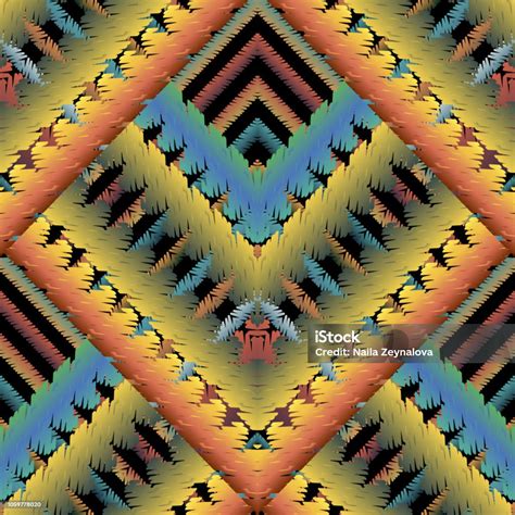 스트라이프 자 수 벡터 완벽 한 패턴입니다 그런 지 태피 스 트리 줄무늬 테두리입니다 기하학적 인 에스닉 스타일 부족 배경입니다 수 놓은 화려한 타일된 지그재그로 장식