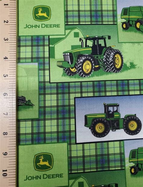 John Deere Fabric Tractor Fabric Tractor Toss Cotton Fabric Quilting