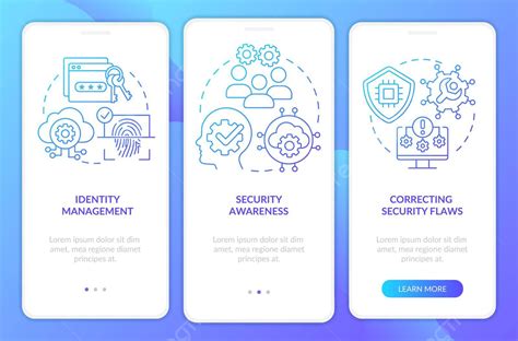 Onboarding Mobile App Screen With Blue Gradient Theme For Managing