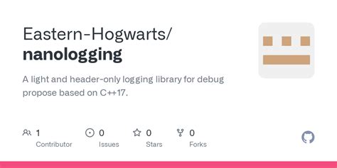 GitHub Eastern Hogwarts Nanologging A Light And Header Only Logging Library For Debug Propose
