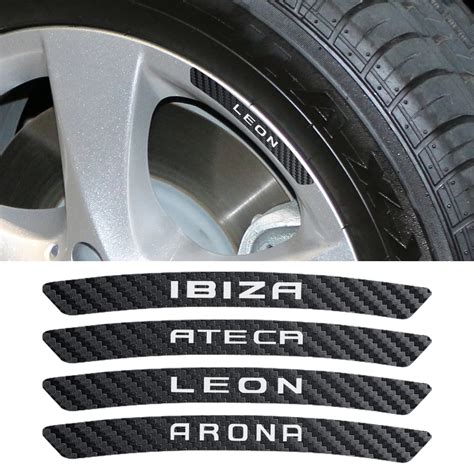 Pegatinas Para Llanta De Rueda De Coche Accesorios De Estilo Para Seat Leon Ibiza Altea