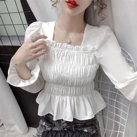 에스에이컴퍼니 화이트블라우스 하객원피스 꽃무늬블라우스 여성남방 면블라우스 퍼프블라우스 Facebook