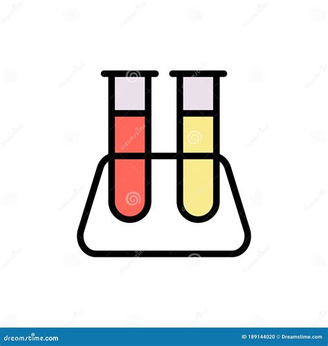 Flask Chemistry Icon Simple Color With Outline Vector Elements Of Stinks Icons For Ui And Ux