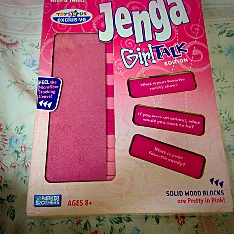 Jenga Girl Talk Hobbies And Toys Toys And Games On Carousell
