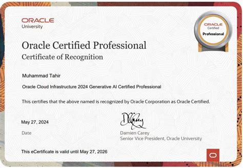 Muhammad Tahir Ocp Oracle Ogg Ms Sql Mysql Aws Dba On Linkedin Oracle Cloud Infrastructure 2024