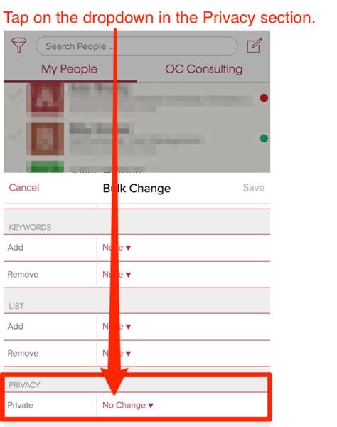 how do i make multiple contacts private at once cloze help center