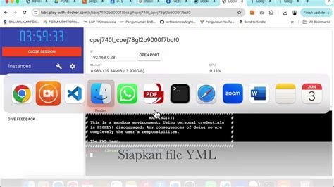 Membuat Phpmyadmin Di Play With Docker Youtube
