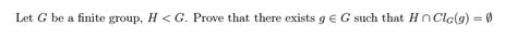 let g be a finite group h
