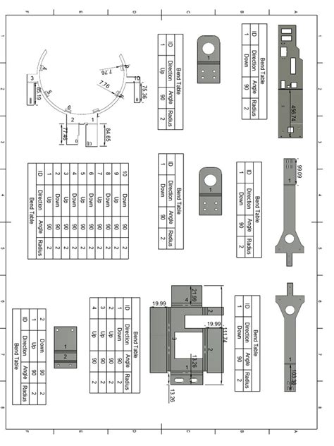 Bend Table 8 Parts Pdf Elementary Geometry Trigonometry
