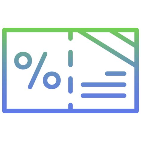 Coupon Generic Gradient Icon