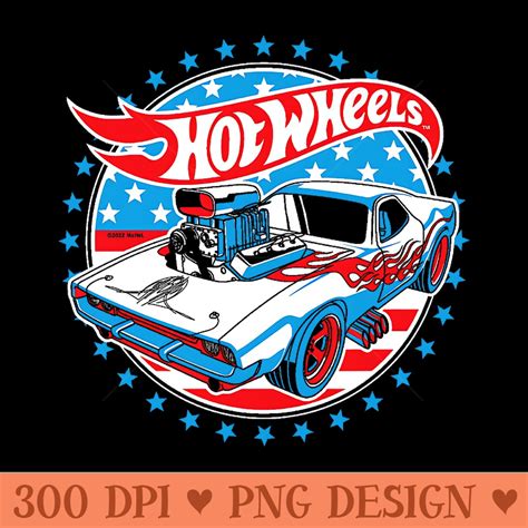 Hot Wheels Red White And Blue Muscle Car Premium Vector P Inspire