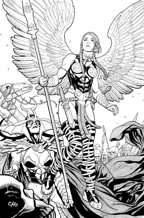 New Ultimates 4 P15 Valkyrie By Frank Cho Frank Cho Comic Art