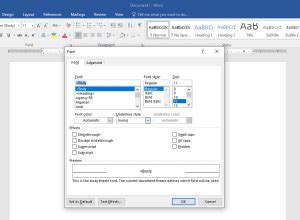 How To Change Default Font In MS Word OfficeBeginner