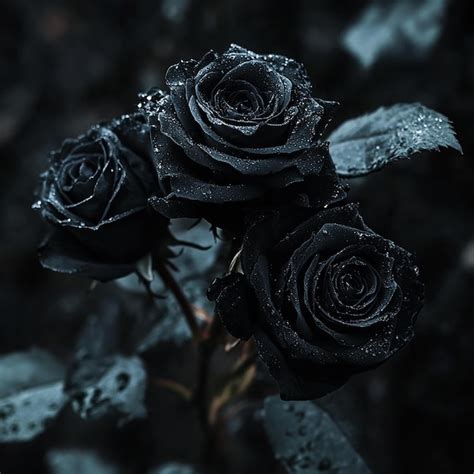 Black Roses Photography Premium Ai Generated Image