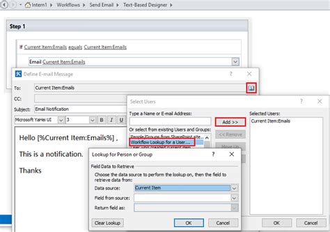 Send Email To Users From Sharepoint Custom List Field Using Sharepoint Designer Microsoft Qanda