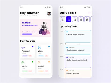 Tasker Todo App Uplabs Challenge Freebie By Nauman Jamil On Dribbble
