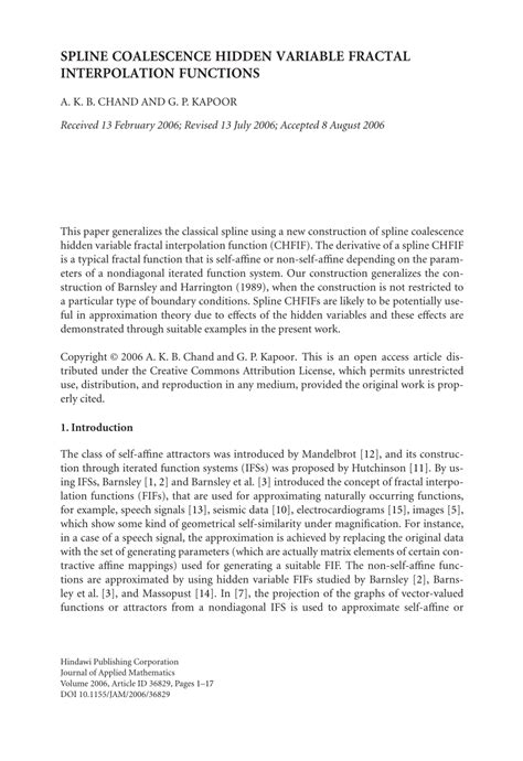 Pdf Smoothness Of Coalescence Hidden Variable Fractal Interpolation Surfaces